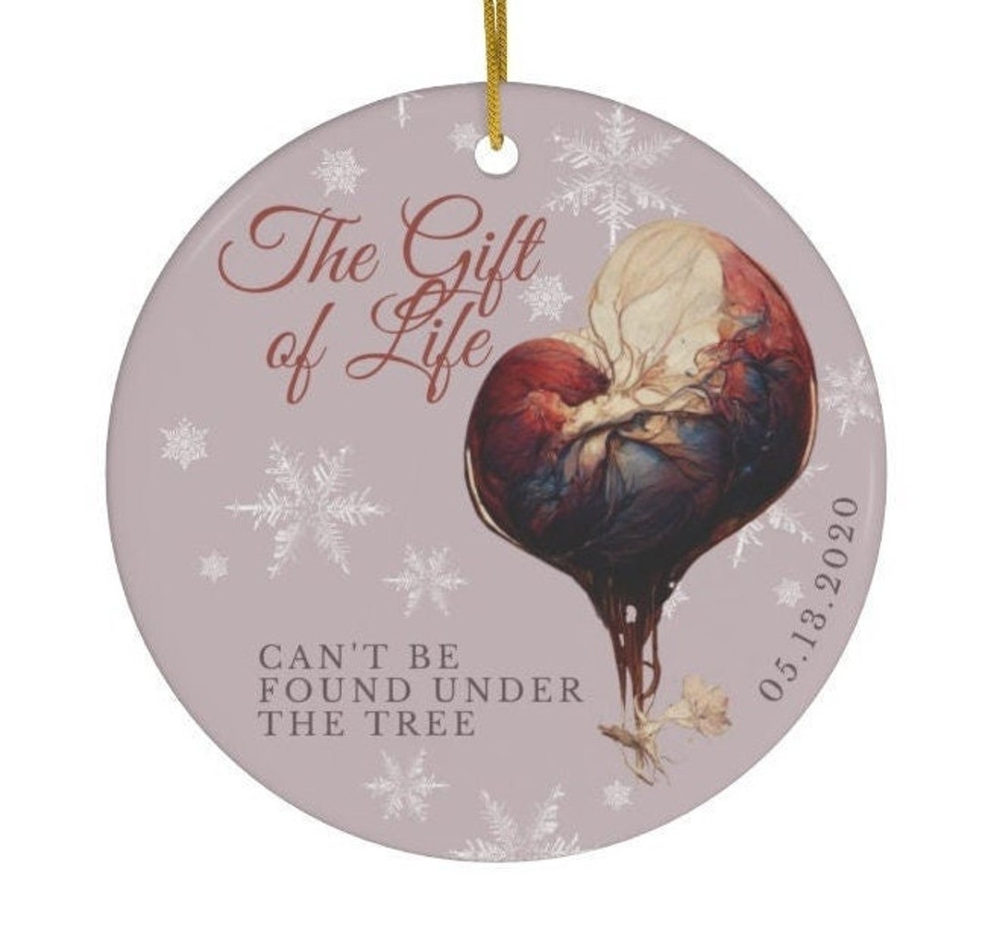 Personalized Organ Donation Metal Ornament, Custom Donation Date, the ...