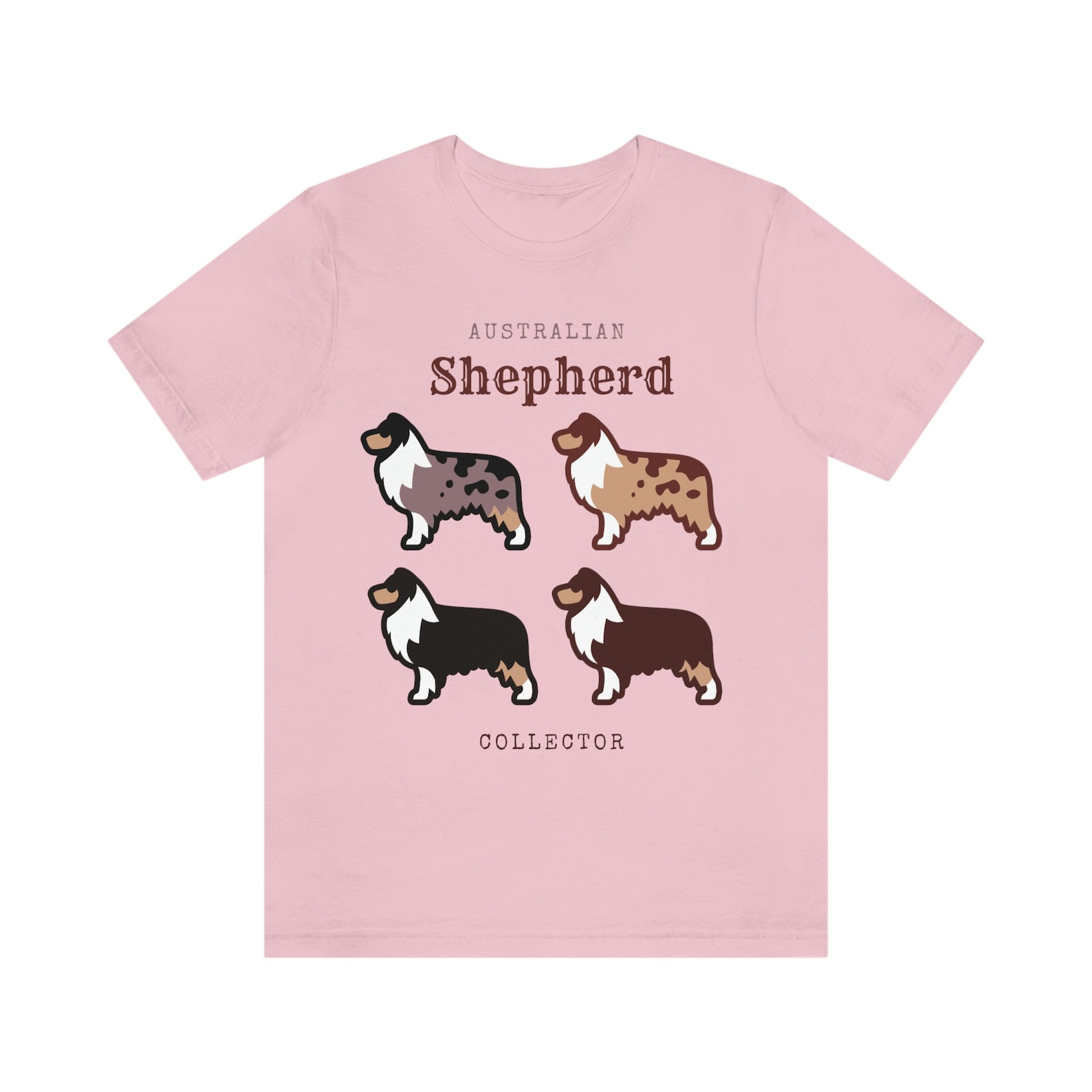 Australian Shepherd Collector Relaxed Fit Short Sleeve Tee, Gift for ...