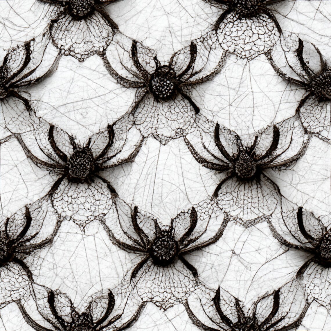 Spiders and Webs Seamless Surface Pattern, Digital Download Repeatable ...
