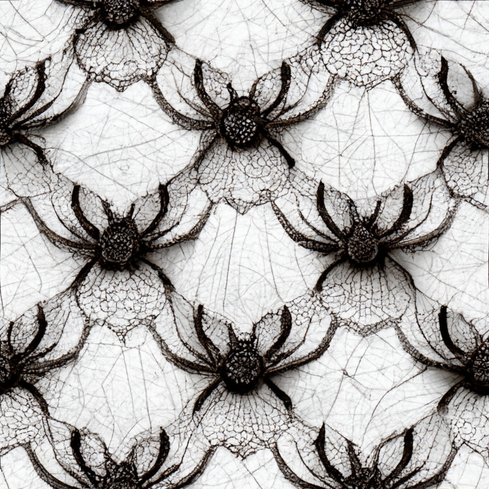 Spiders and Webs Seamless Surface Pattern, Digital Download Repeatable ...