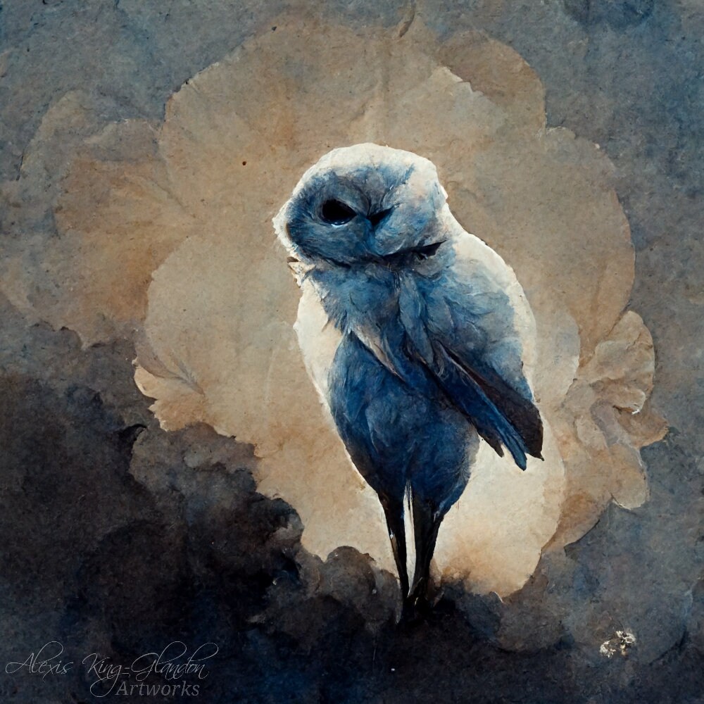 Inky Owl Series Digital Download Printable, Halloween Wall Decor ...