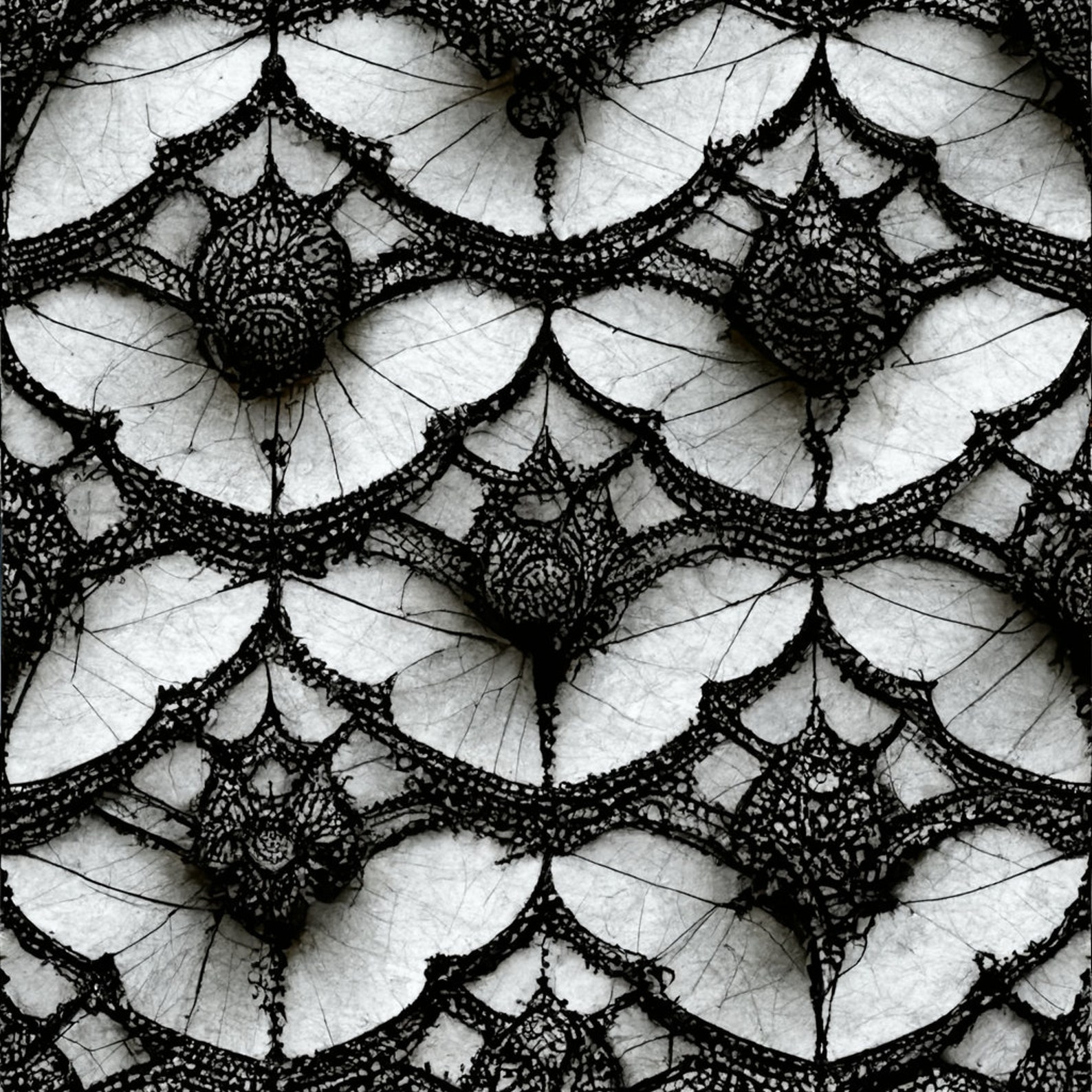 Spiders and Webs Seamless Surface Pattern, Digital Download Repeatable ...
