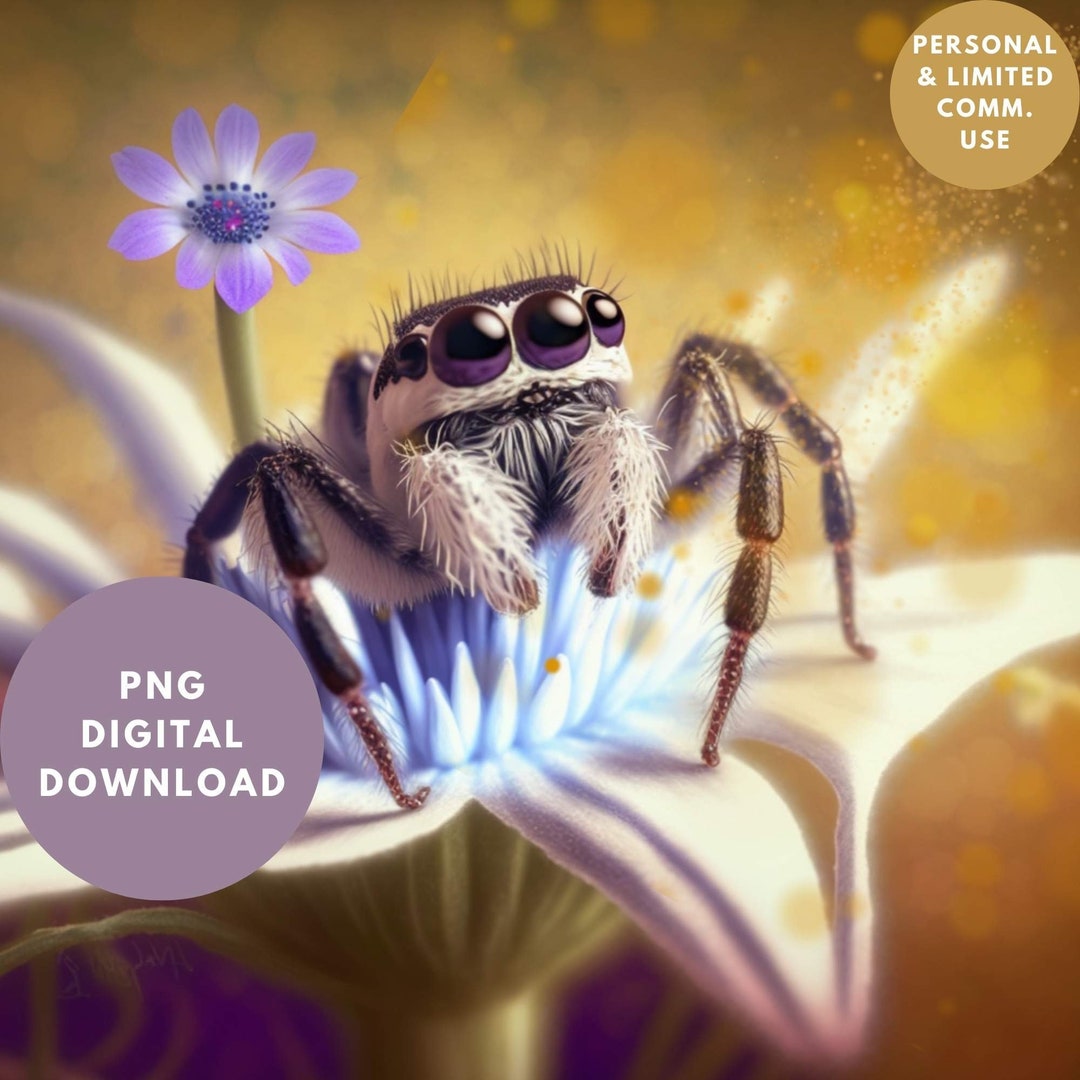 PNG Jumping Spider Coneflower Digital Download for Limited Commercial ...