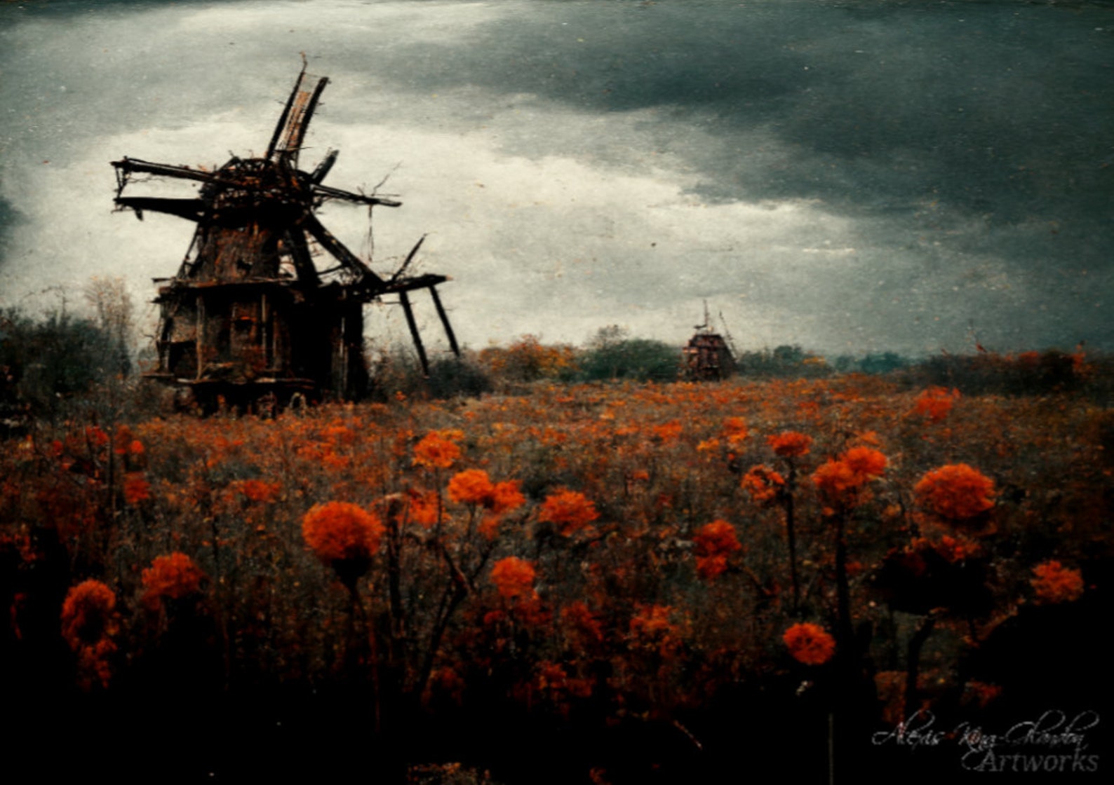 Abandoned Buildings Art Digital Download, Printable Wall Decor ...