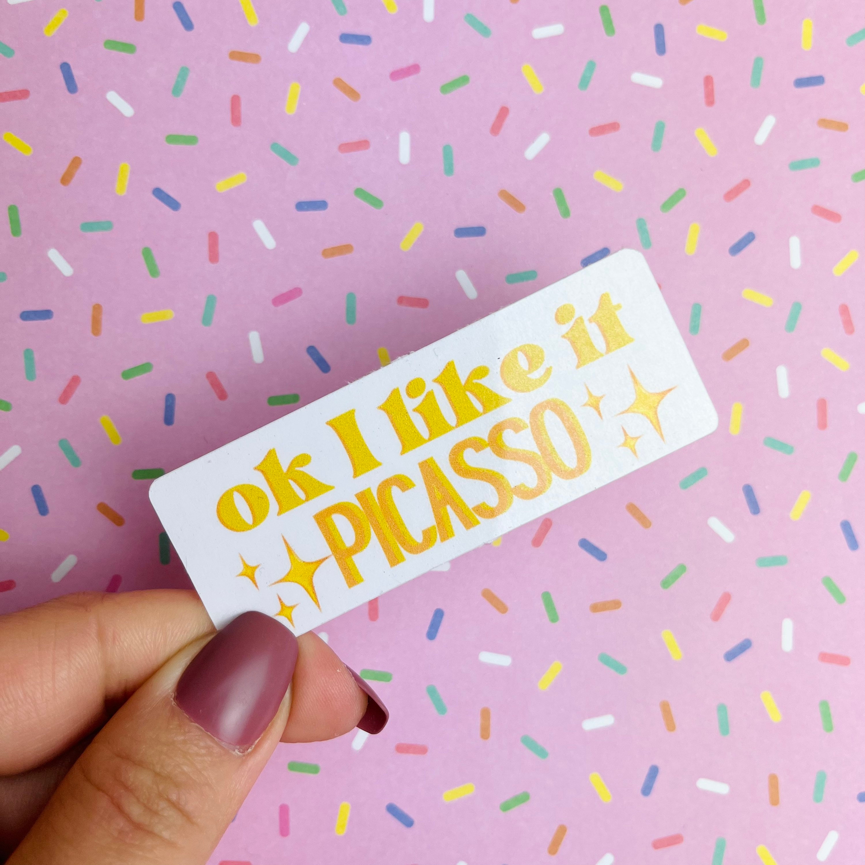 Picasso Sticker Meme Sticker Tik Tok Quote Sticker Tiktok - Etsy