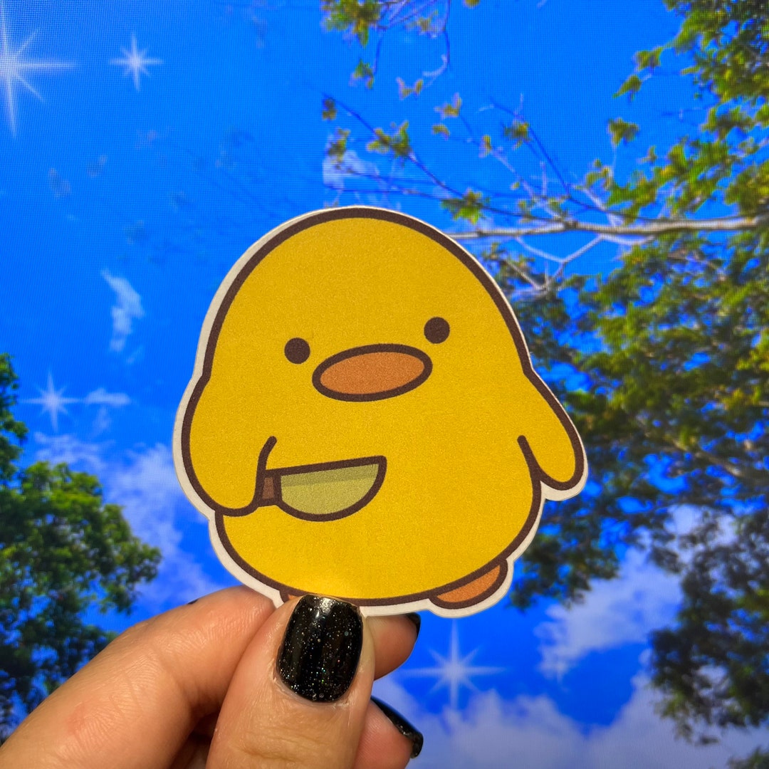 Duck Sticker, Chick Sticker, Meme Sticker, Yellow Sticker, Tiktok ...