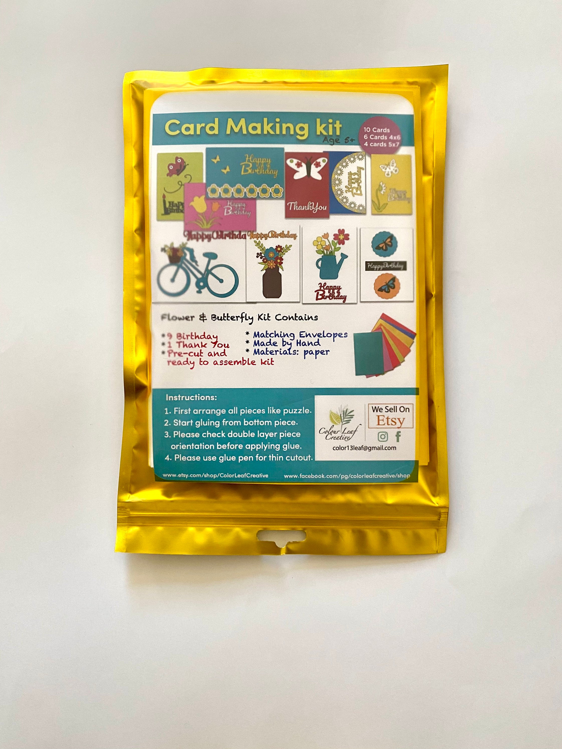 Diy Cards Making Kit for Kids,teen & Adults. Kids Birthday Card, Flower ...