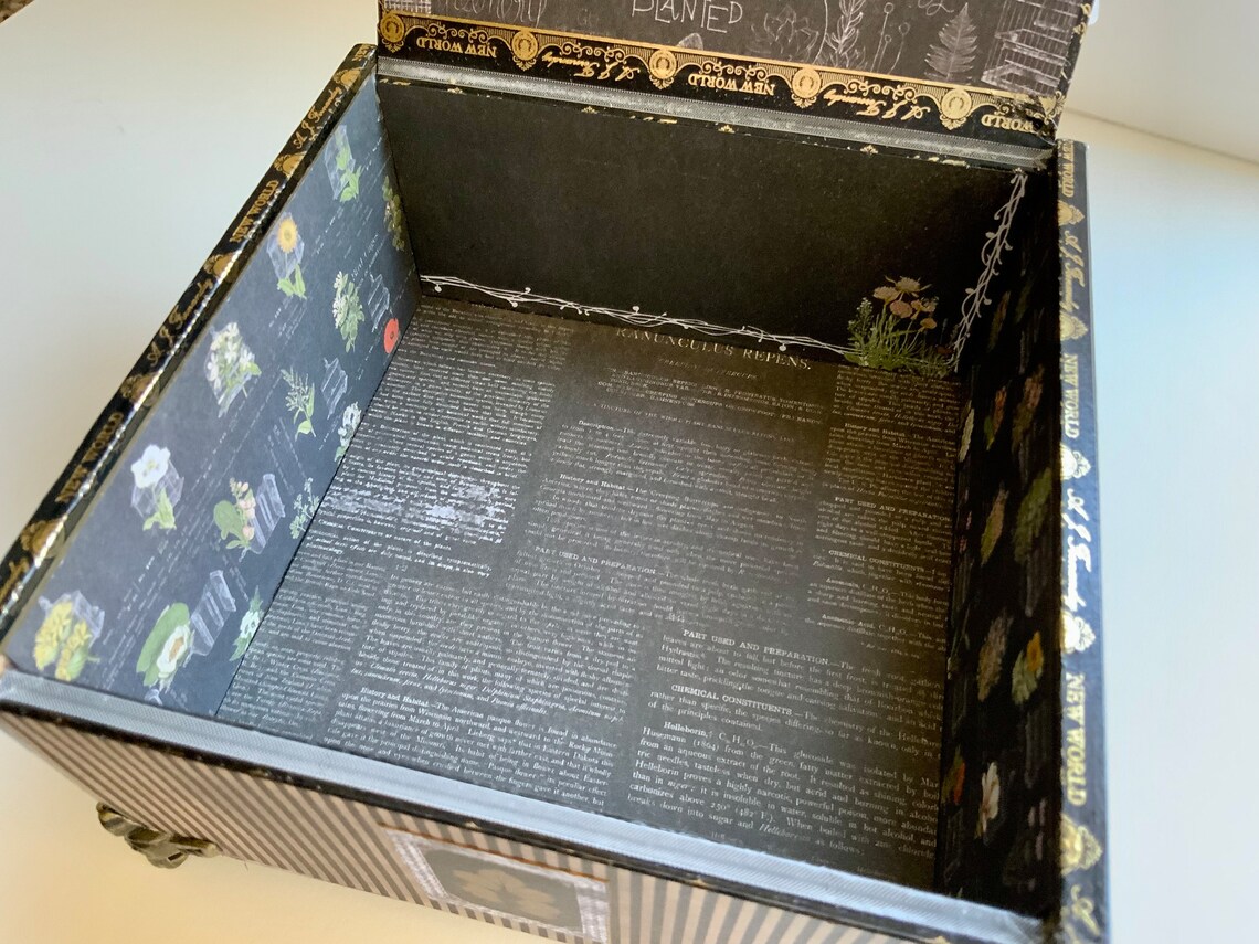 Botanical Decorative Boxbutterflys and Garden Theme - Etsy