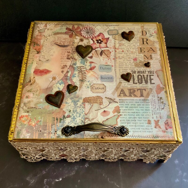 Hand Decorated Box - Etsy