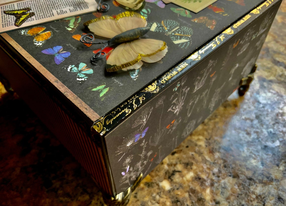 Botanical Decorative Boxbutterflys and Garden Theme - Etsy