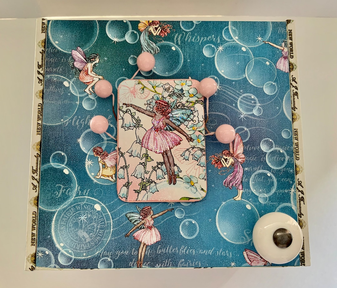 Sm Decorated Cigar Box, Easter Basket, Fairy Bedroom Decor, Fairy Gift ...