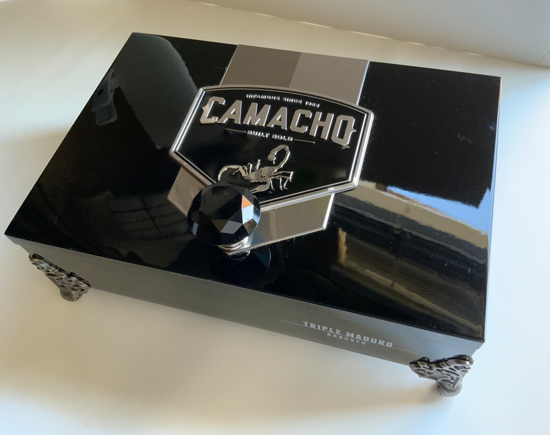 Stunning Altered Cigar Boxrepurposed Wooden Cigar Boxupcycled Comacho ...