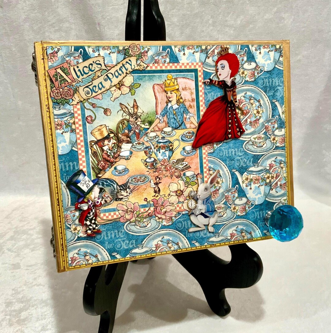 Alice’s Tea Party Keepsake Box – Wonderland Jewelry Storage - Decorated ...