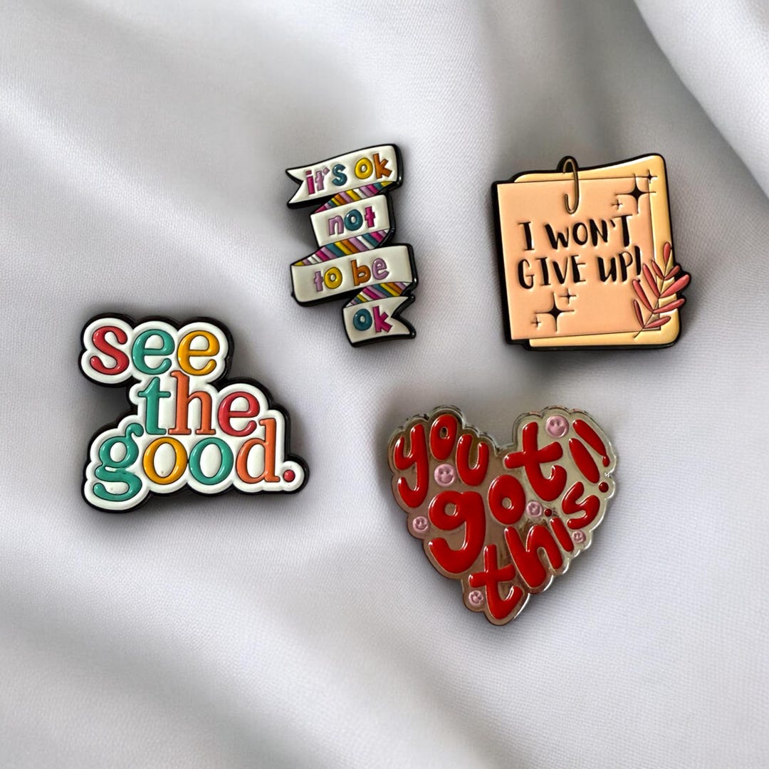 Positive Affirmation Pin | Motivational Enamel Pin | See the Good | You ...