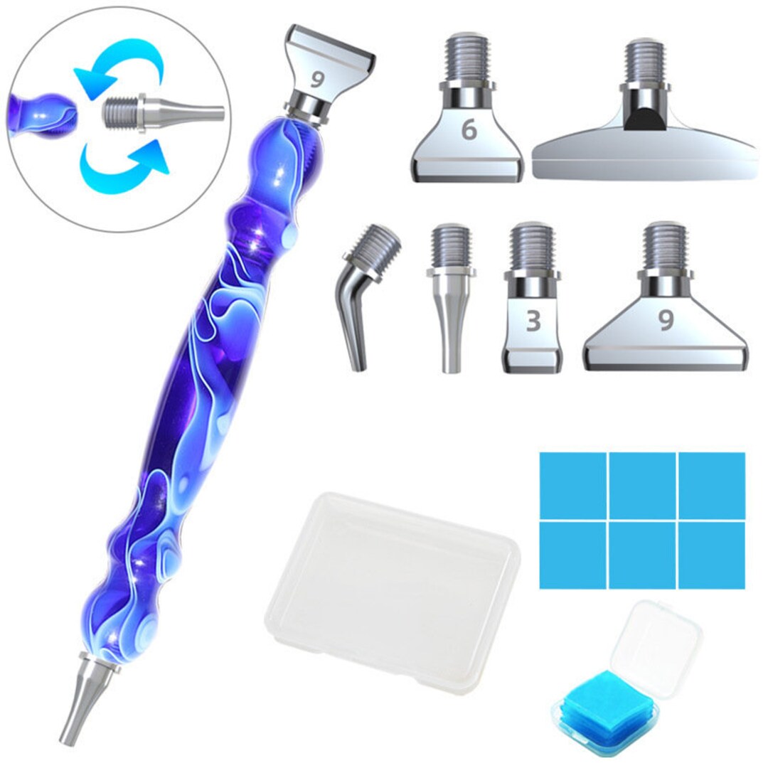 Multifunctional Diamond Painting Pen Tools Set With Six Different Metal ...