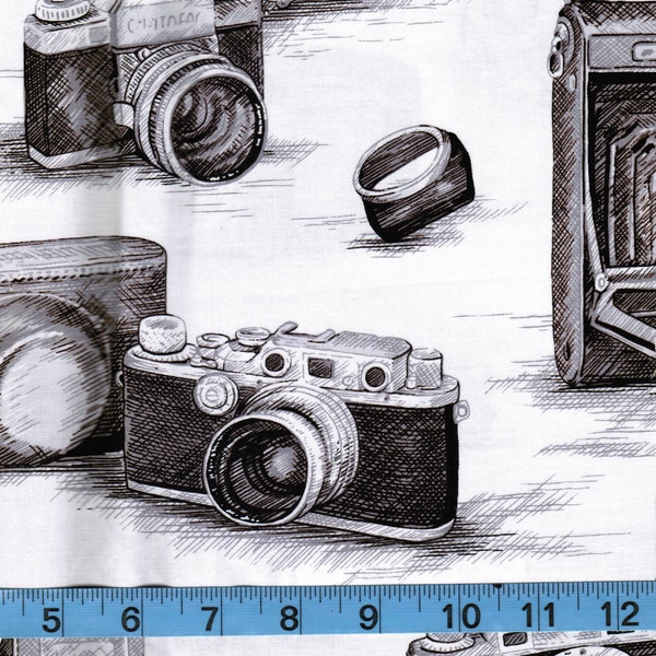 Camera Quilt Fabric - Etsy