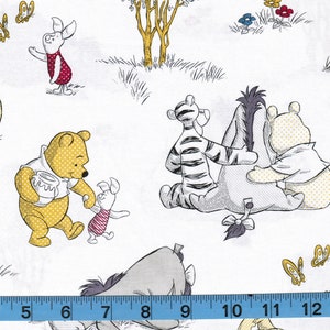Winnie the Pooh Togetherish Sort of Day100% Cotton Fabric by - Etsy