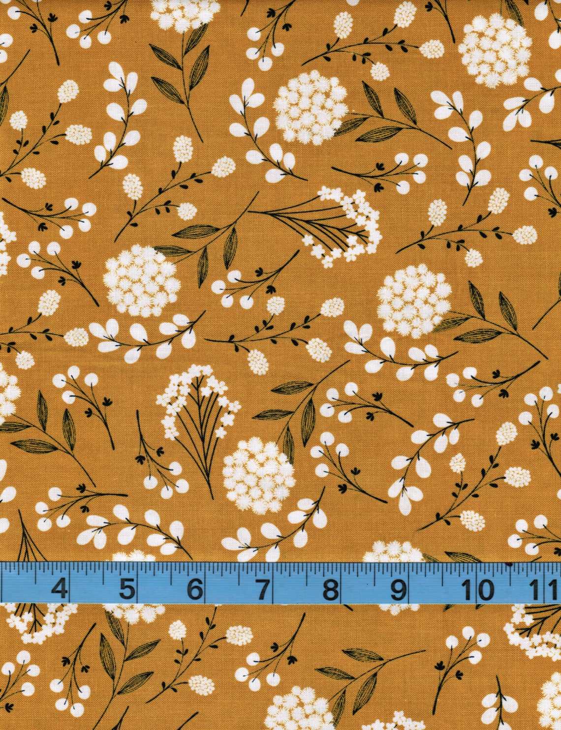 Mustard Yellow Woodland 100% Cotton Fabric by the Yard Quilt - Etsy