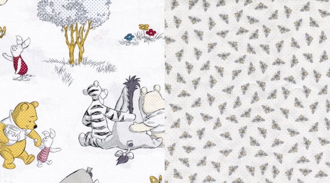 Fabric Bundle,1/2 or 1 Yard Each Winnie the Pooh Togetherish & Tiny ...