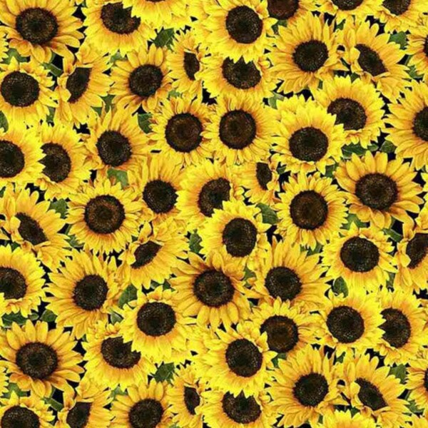 Sunflower Fabric by the Yard - Etsy