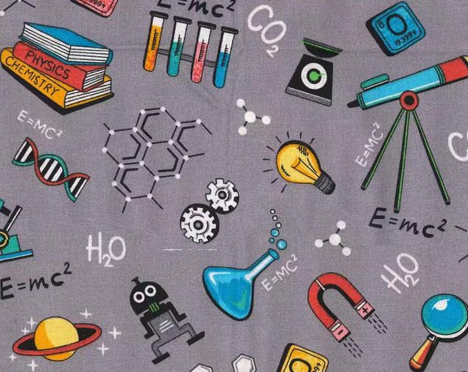 Mallory Jane Science Girl, 100% Cotton Fabric by the Yard, Quilting ...