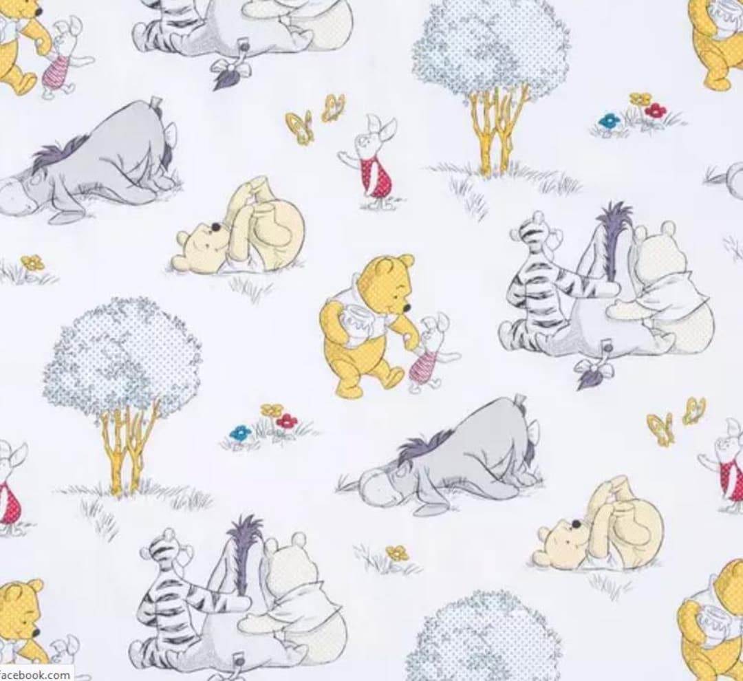 Winnie the Pooh Togetherish Sort of Day,100% Cotton Fabric by the Yard ...