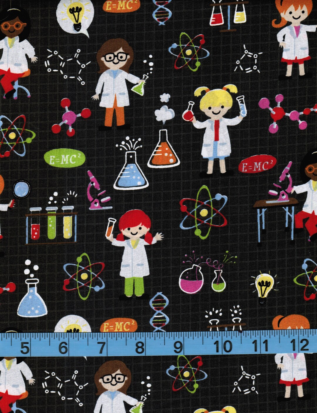 Mallory Jane Science Girl, 100% Cotton Fabric by the Yard, Quilting ...