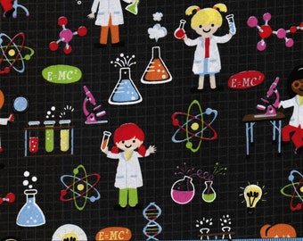 Nerd Fabric Viruses and Bacteria by Robyriker Purple Blue Pink Science ...