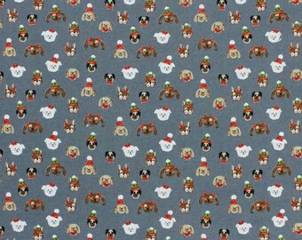 Christmas Dog Fabric | Etsy