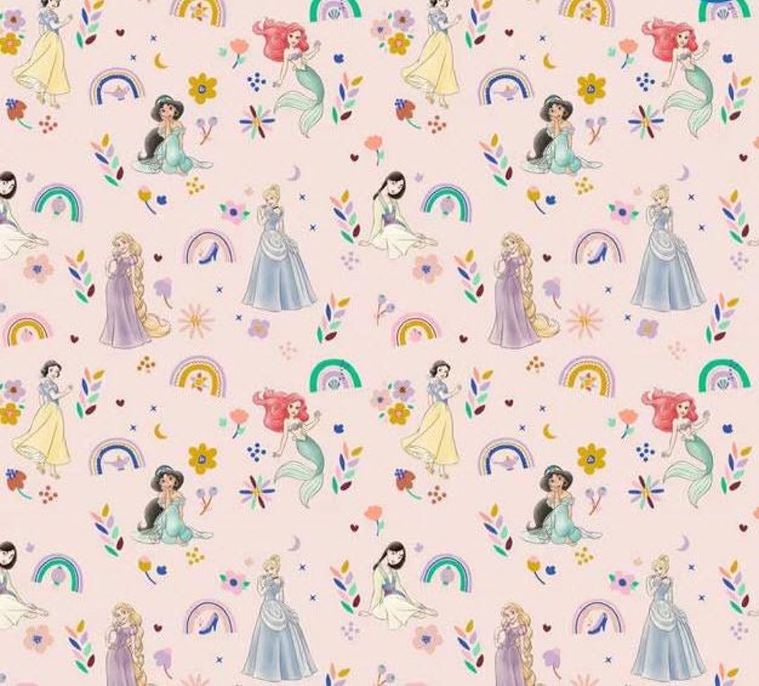Disney Princess, Springs Creative, 100% Cotton Fabric by the Yard ...