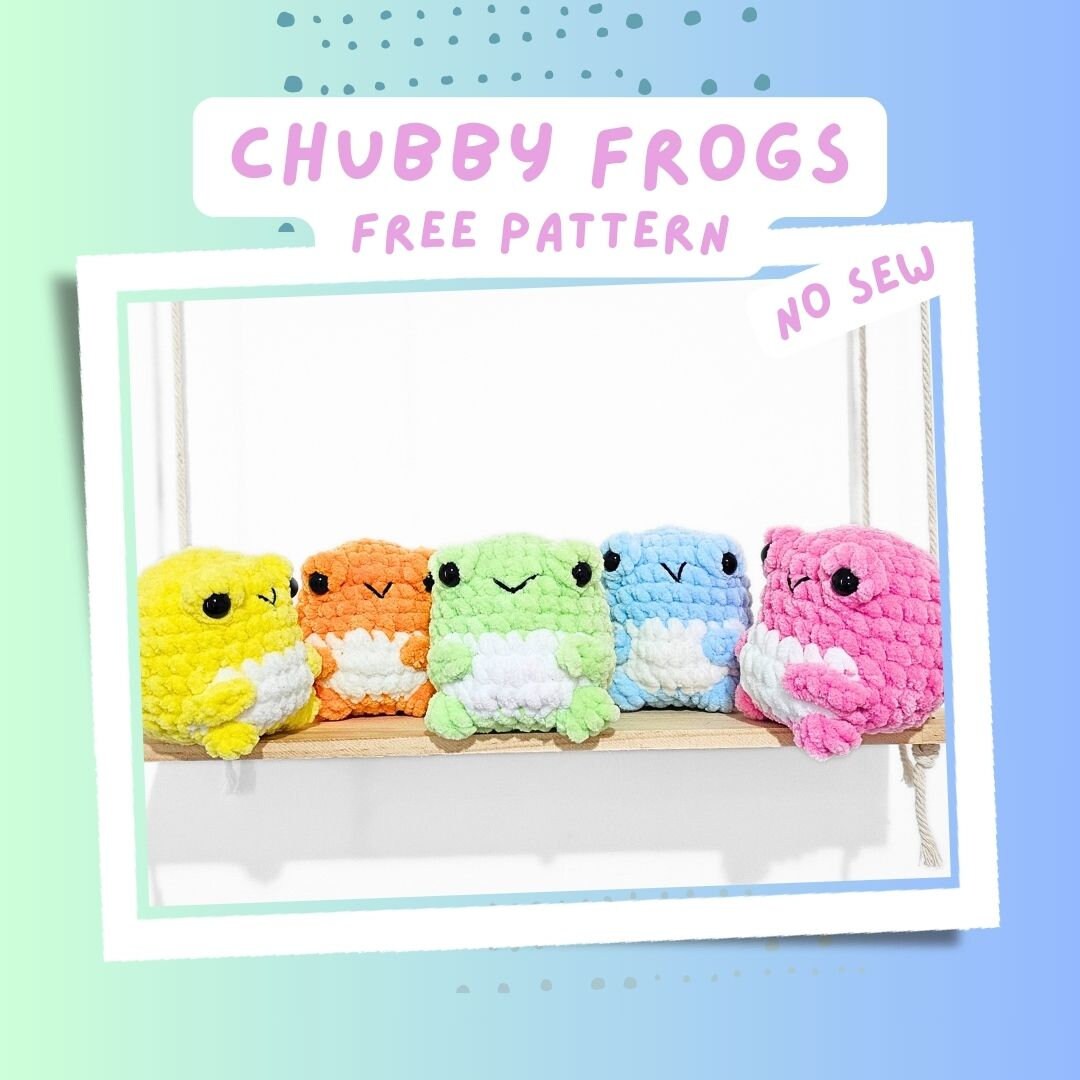 Chubby Frogs NO SEW Amigurumi PDF Pattern - Etsy