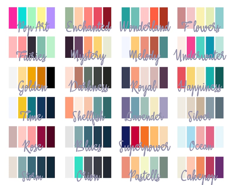 Procreate Color Palette Procreate Stamps Procreate Brushes - Etsy