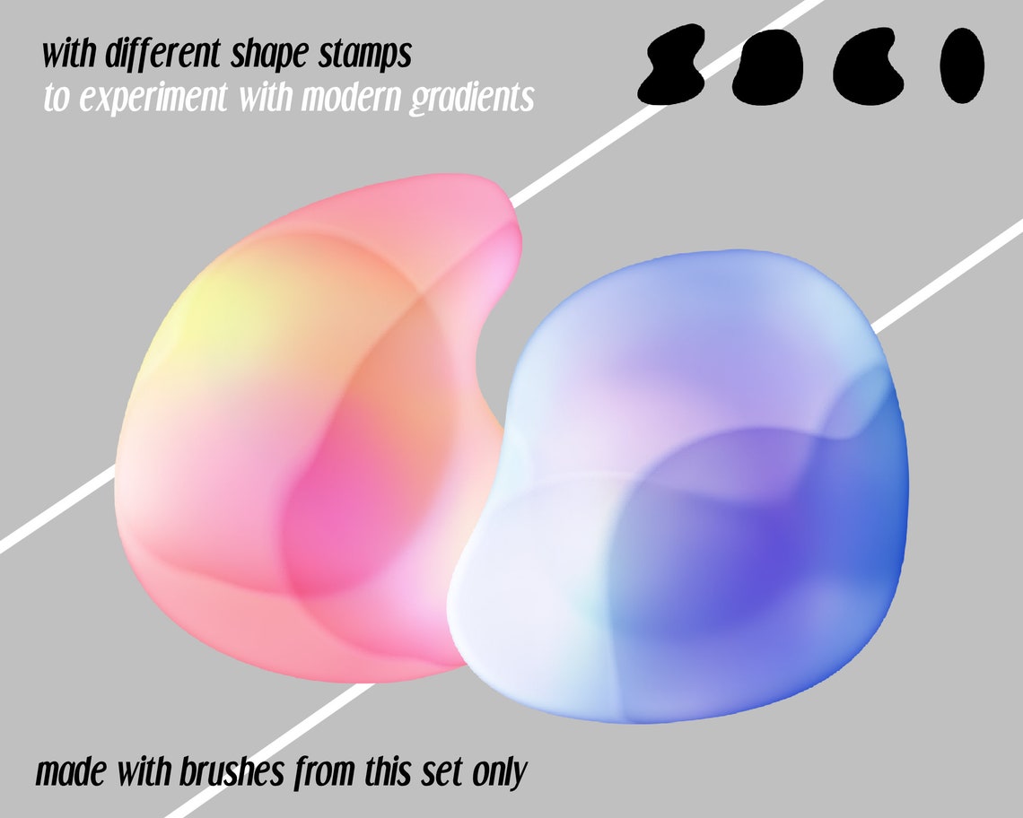 Procreate Brushes Procreate Gradient Brushes Procreate - Etsy