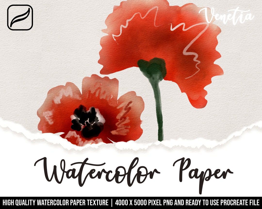 Procreate Watercolor Paper Texture "venetia" | Procreate Paper Canvas ...