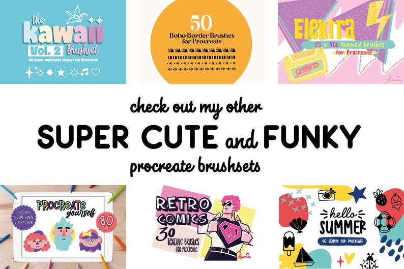 Procreate Brushes Cute Procreate Brushes Boho Procreate - Etsy