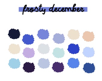 December Color Palette | Etsy