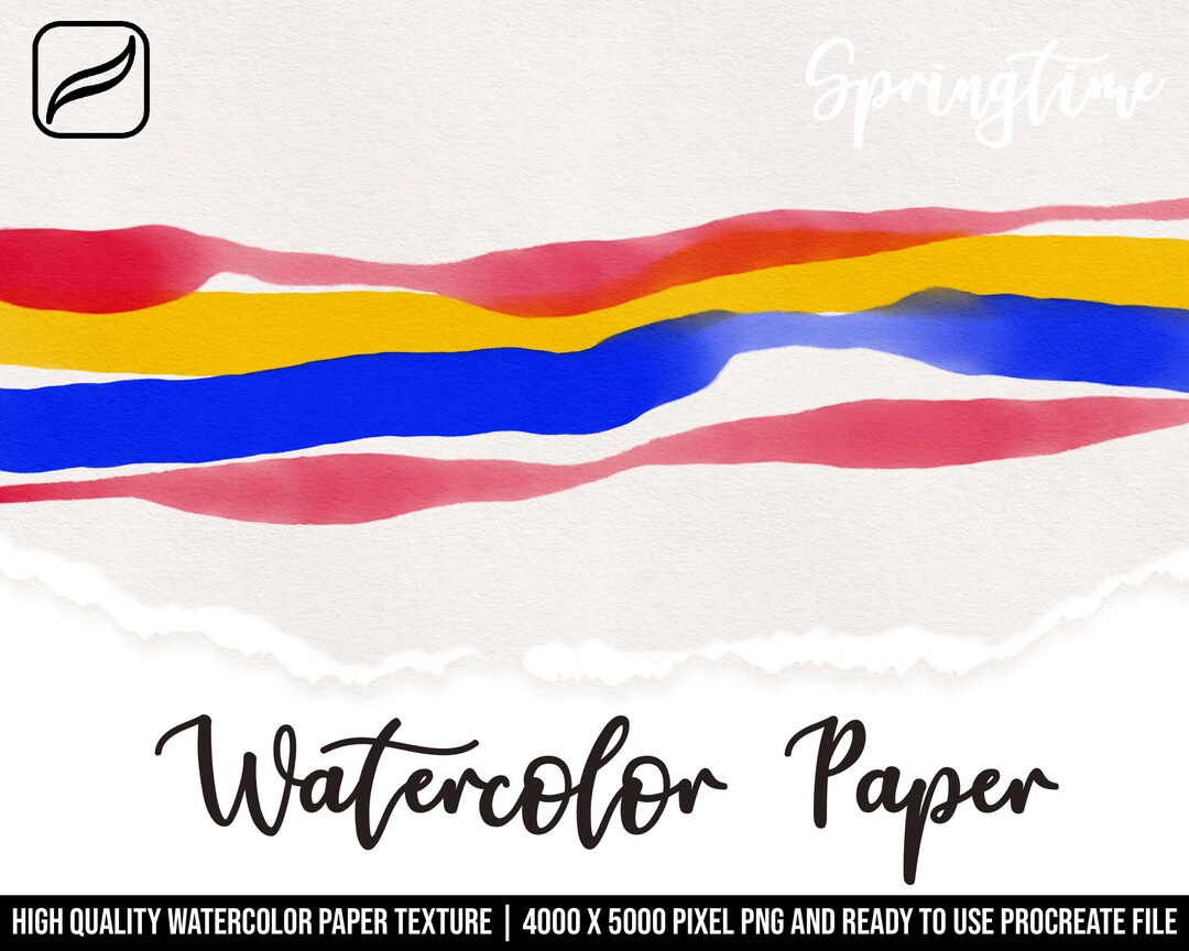 Procreate Watercolor Paper Texture Springtime Procreate Paper Canvas Watercolor Background