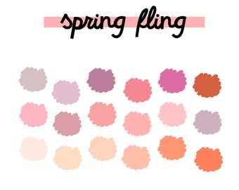Spring Color Palette for Procreate - Etsy
