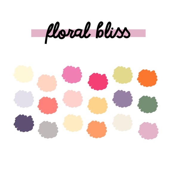 Floral Bliss // Spring Color Palette for Procreate 5x Ipad // | Etsy