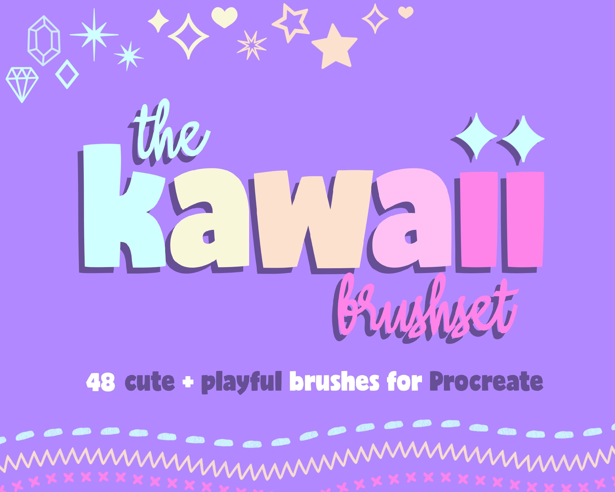art-collectibles-drawing-illustration-90s-procreate-brushes-kawaii-brushes-retro-edition