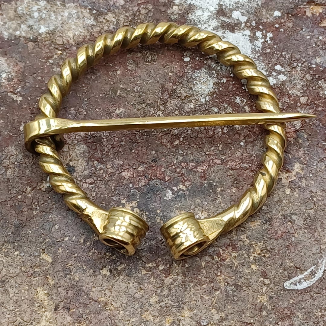 Brass-penannular Viking Fibula Replica 2.12 - Etsy