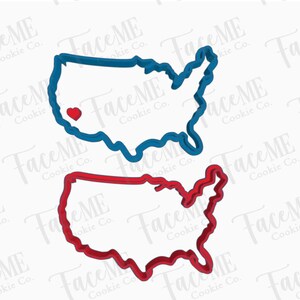 USA Map Cookie Cutter. Personalize Your Home State With a - Etsy