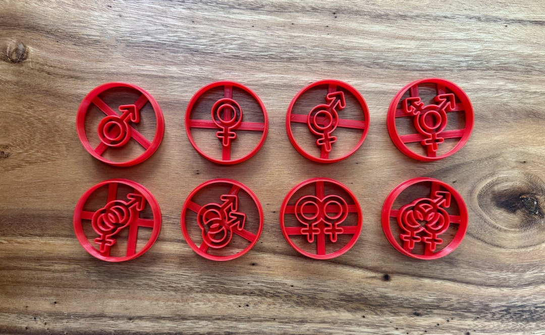 Gender And Sexual Orientation Symbols Cookie Cutters Male Female