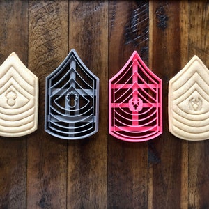 US Military Enlisted Rank Insignia Cookie Cutters. Ranks From All ...