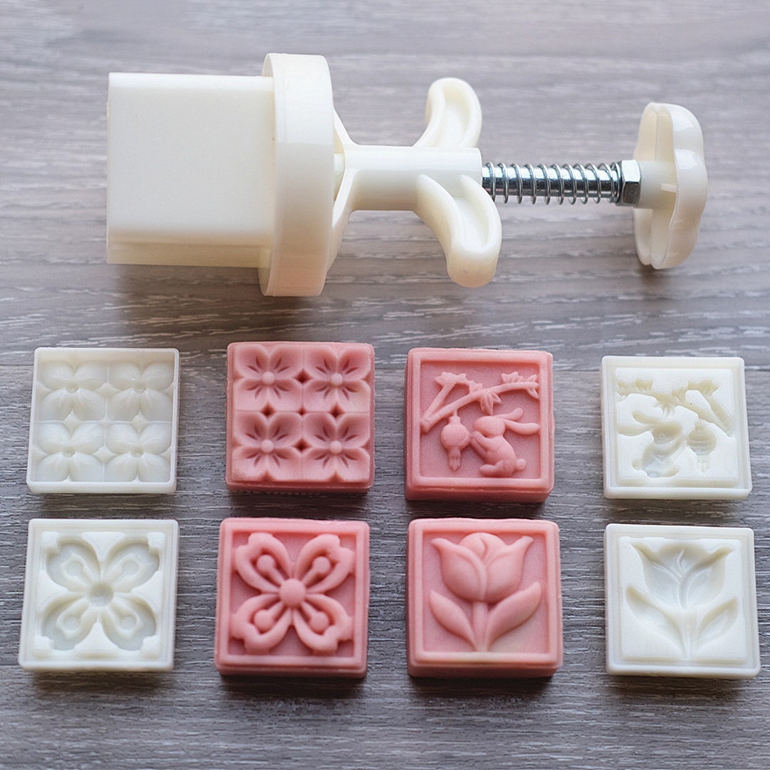 Square Moon Rabbit Moon Cake Mold,chinese Traditional Mid-autumn ...