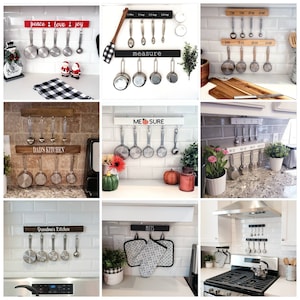 MEASURE UP! Measuring Cup Holder, Kitchen Organizer, Cup Hanger ...