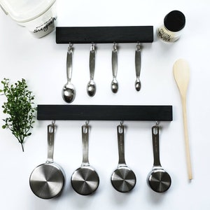 Measuring Cup and Spoon Holder Set, Organizer, Kitchen Storage, Hanger ...