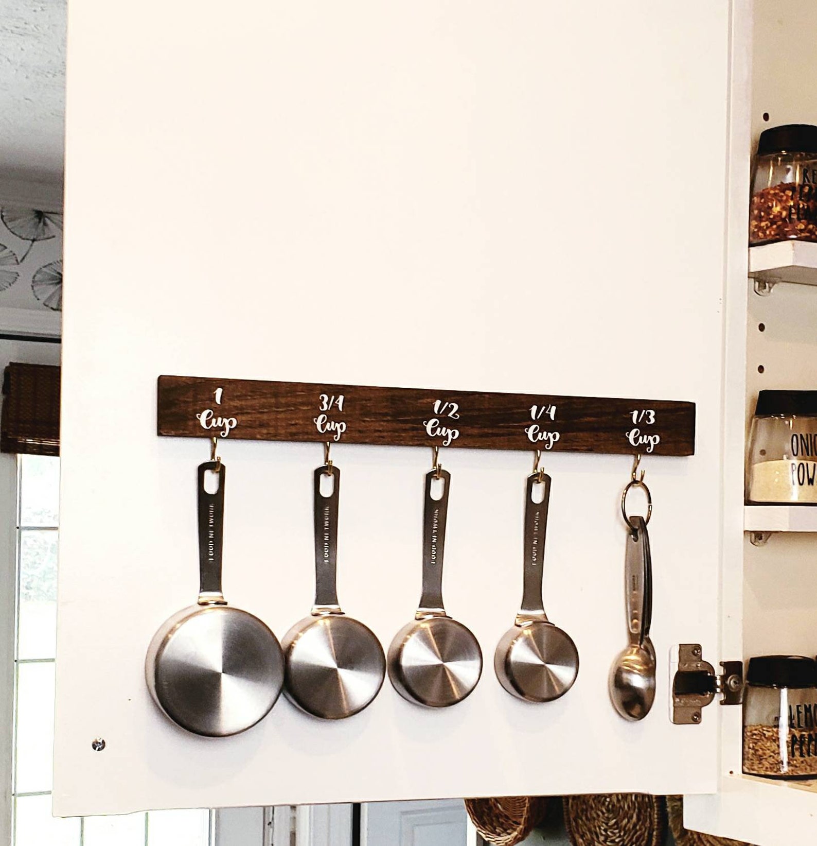 Measuring Cup Holder, Organizer, Kitchen Storage, Farmhouse Décor ...