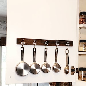 Measuring Cup Holder, Organizer, Kitchen Storage, Farmhouse Décor ...