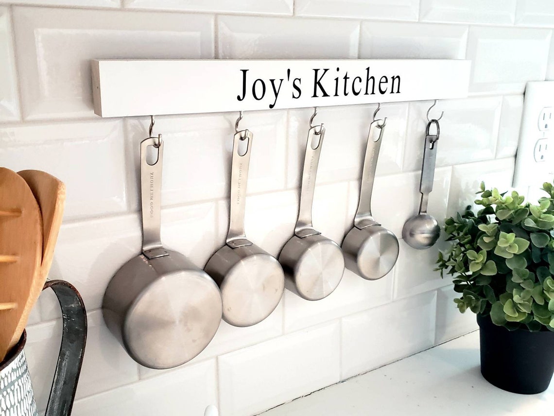 Personalized Measuring Cup & Spoon Holder Set Organizer - Etsy